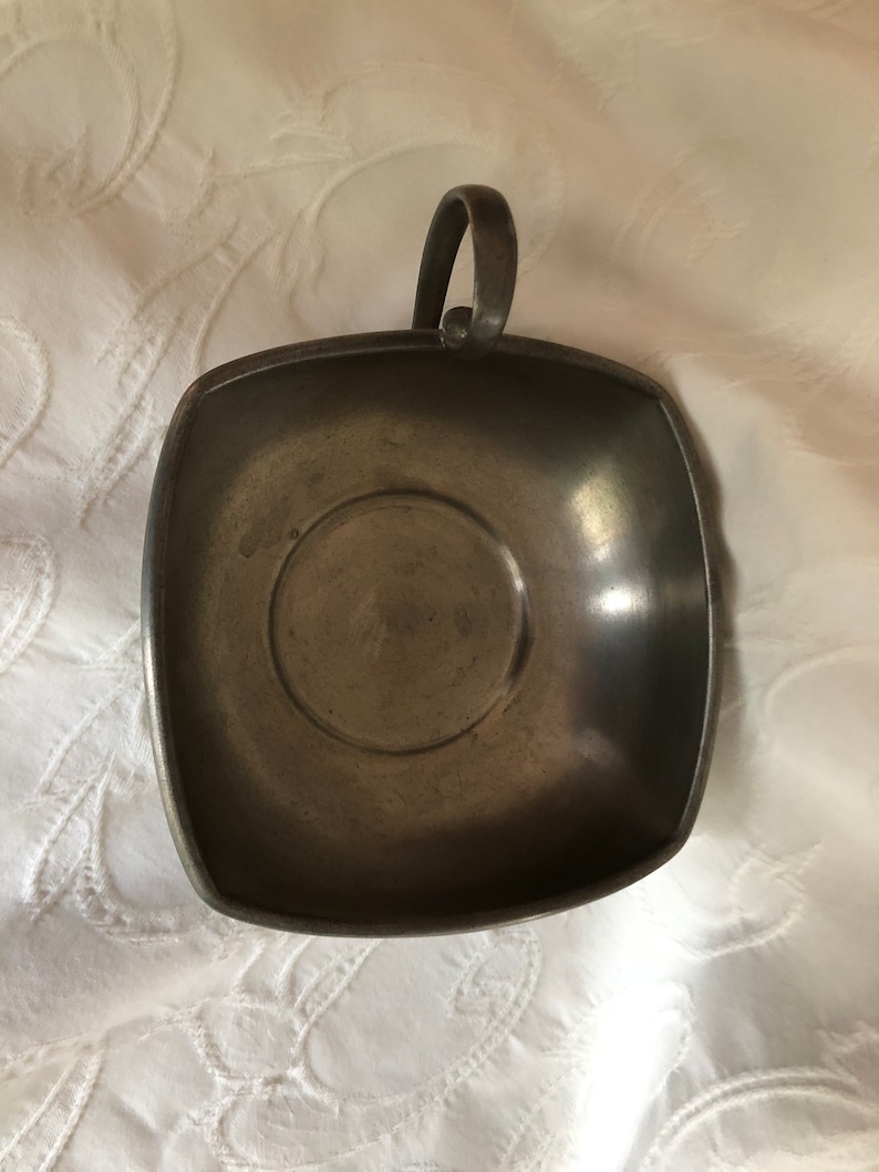 Vintage GARDEN Pewter Square Bowl/dish - Etsy
