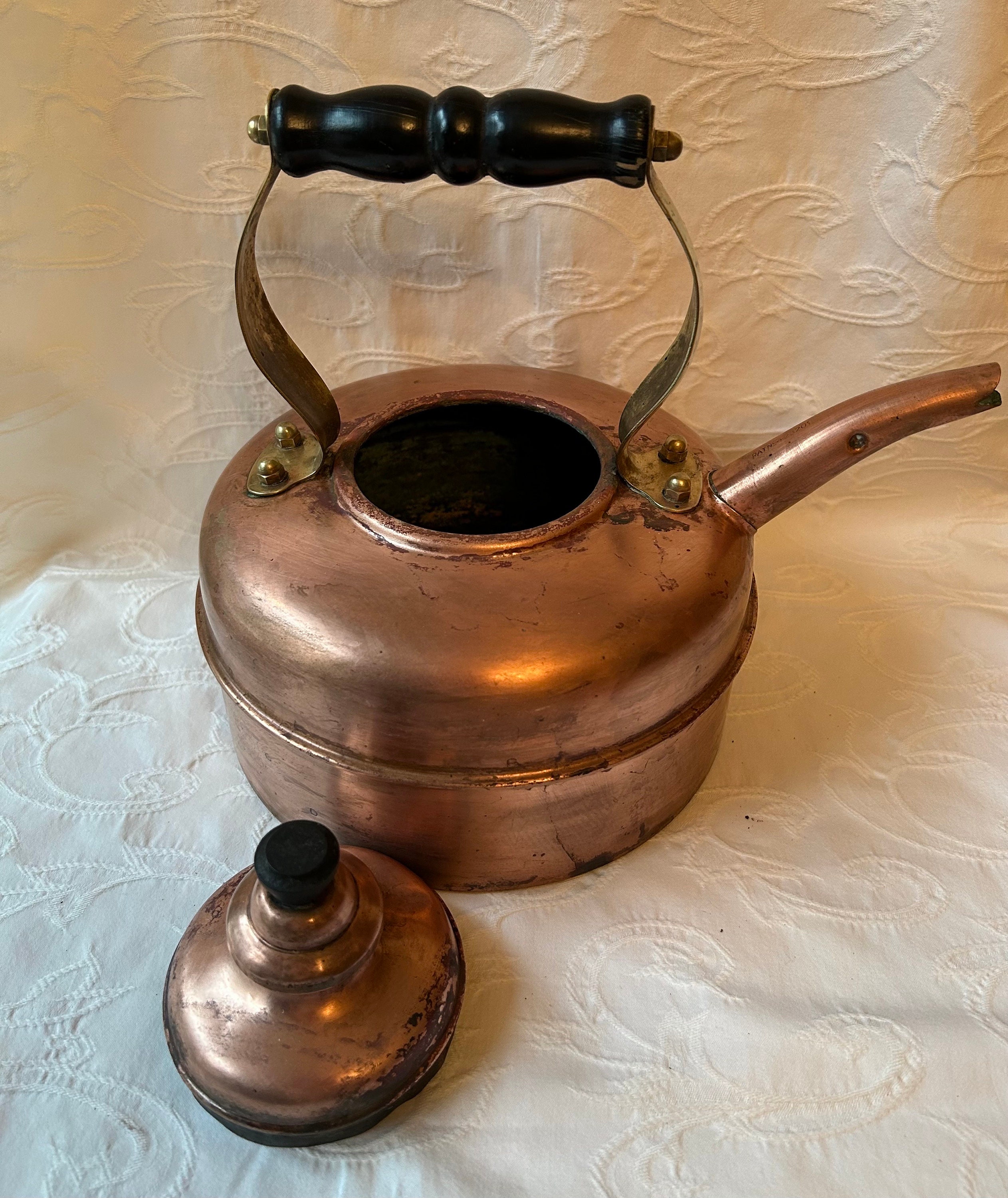 Vintage English Solid Copper Kettle - Etsy