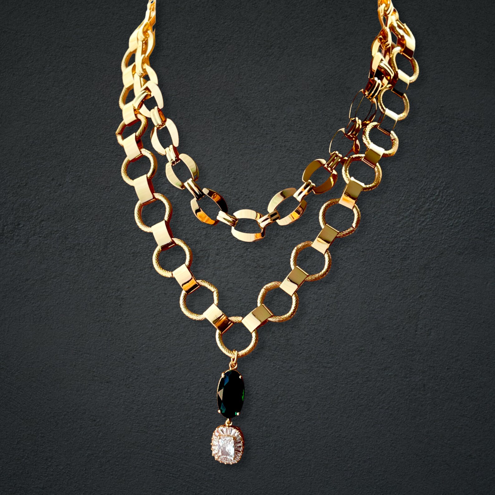 Gold Chain Necklace Set, Gold Layered Necklace, Rope Chain Jewelry ...