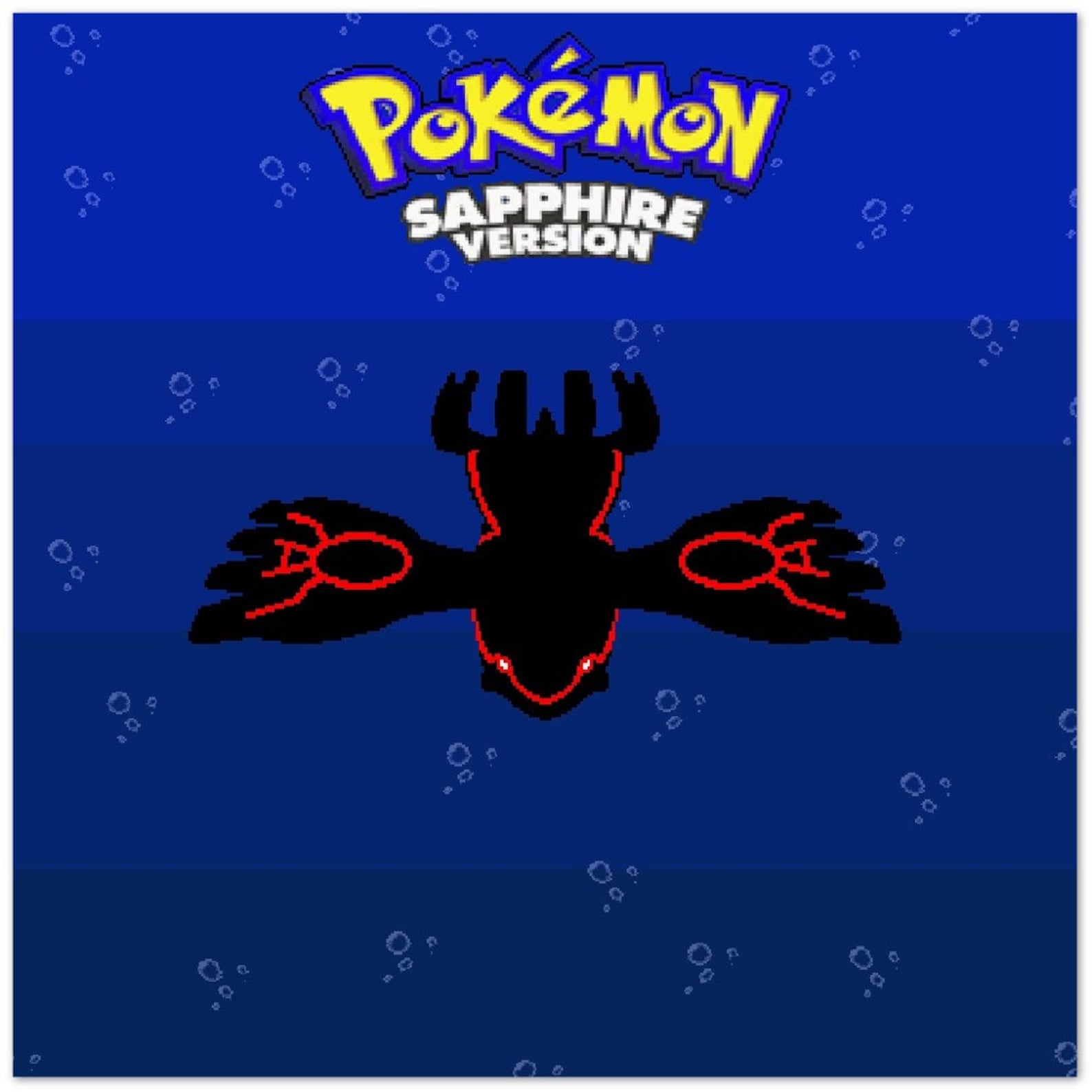 Pokemon Sapphire Title Screen Minimalist Poster 12x12 - Etsy