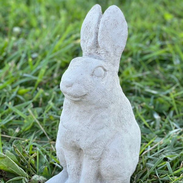 Rabbit Garden Statue - Etsy