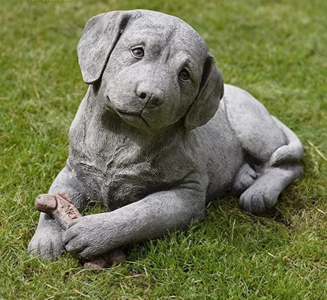 Labrador Retriever Figure Pretty Labrador Statue Outdoor Concrete Pet ...