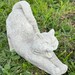 Stretching Cat Statue Concrete Cat Memorial Figurine Gift for Pet ...