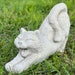 Stretching Cat Statue Concrete Cat Memorial Figurine Gift for Pet ...