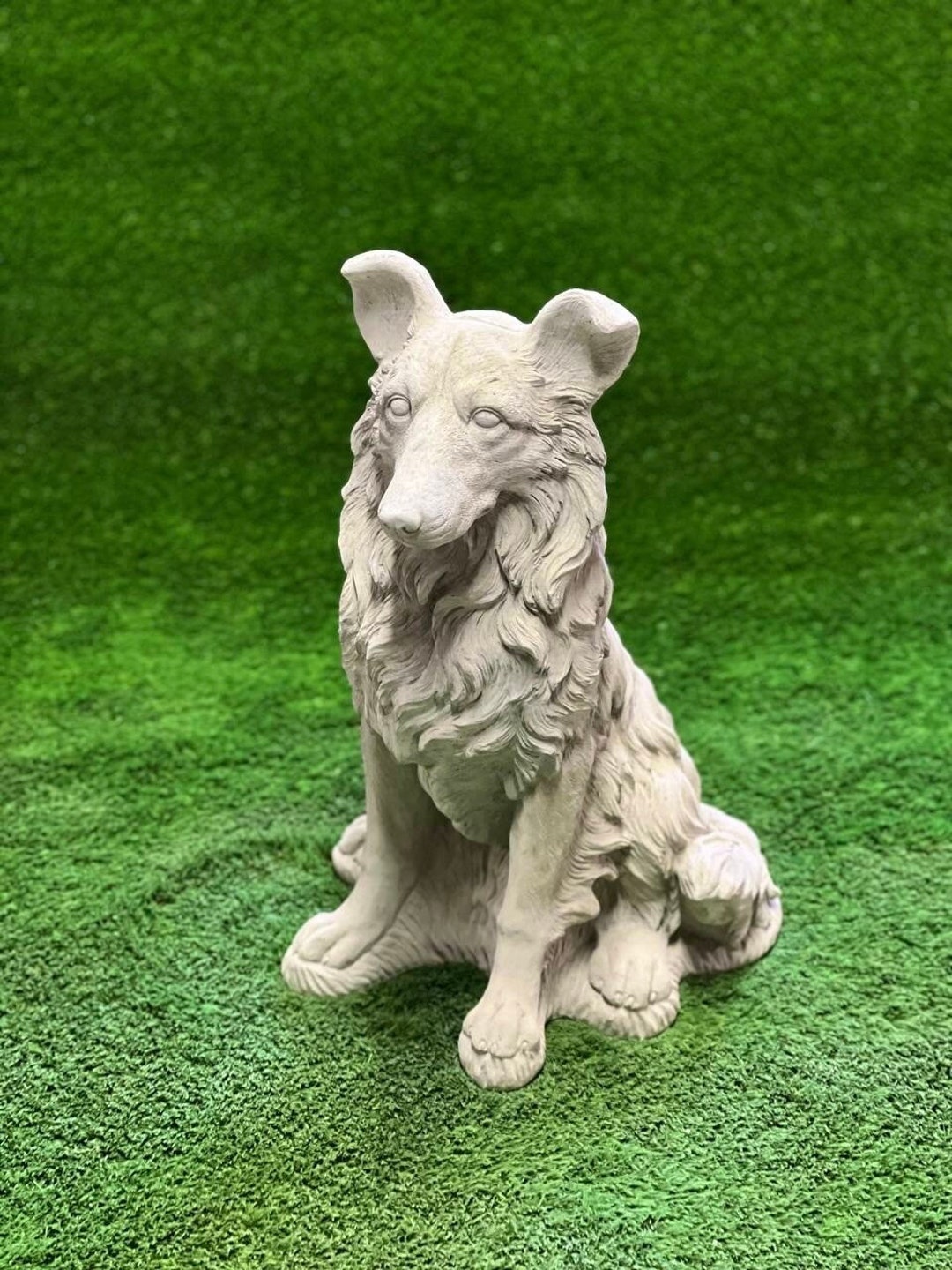 Large Sheltie Dog Statue Huge Standing Shetland Sheepdog Sculpture ...