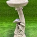 Toadstool Concrete Birds Bath Statue Massive Birds Bath Figure Outdoor ...