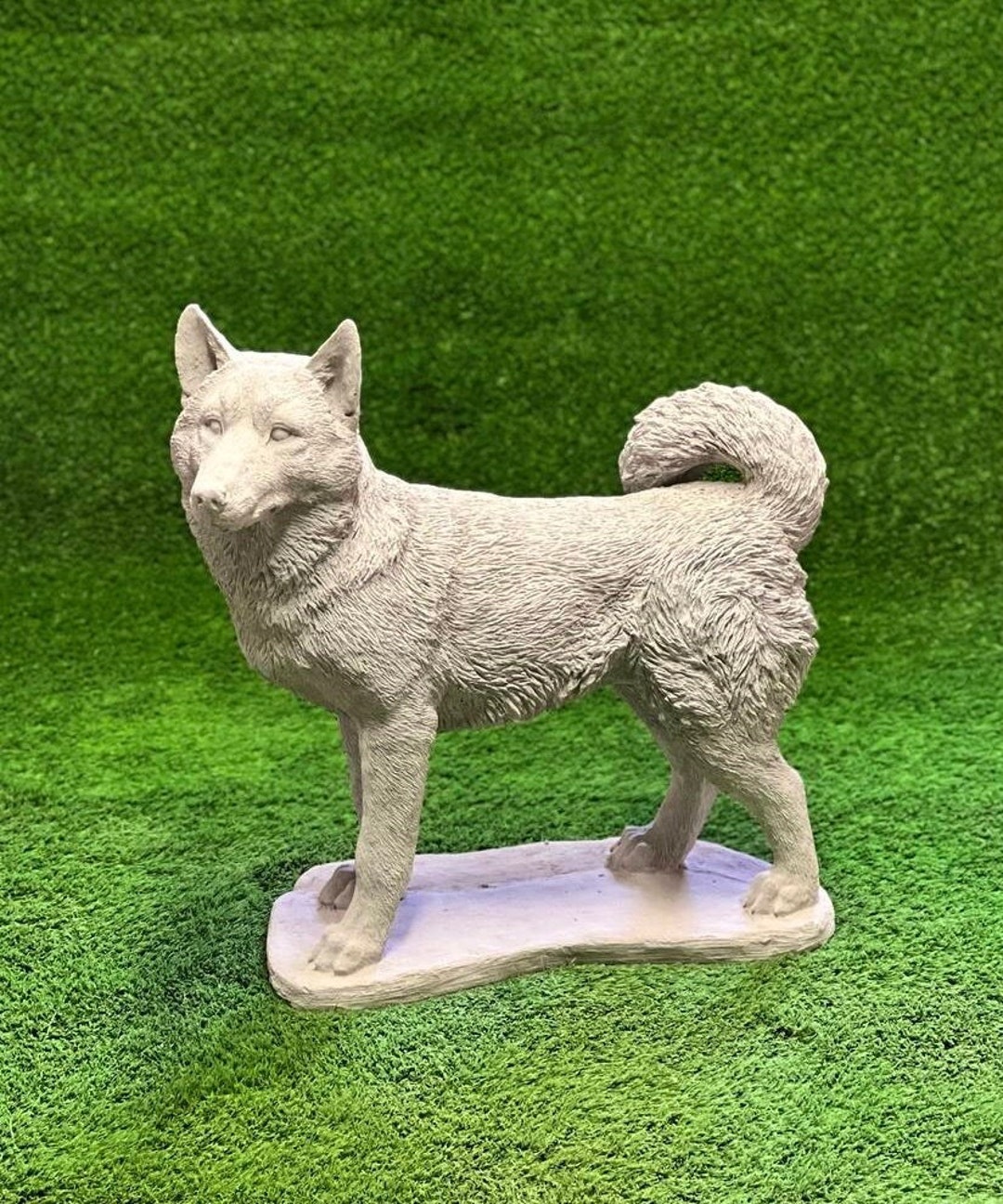 Large Siberian Husky Dog Statue Huge Standing Siberian Husky Dog ...