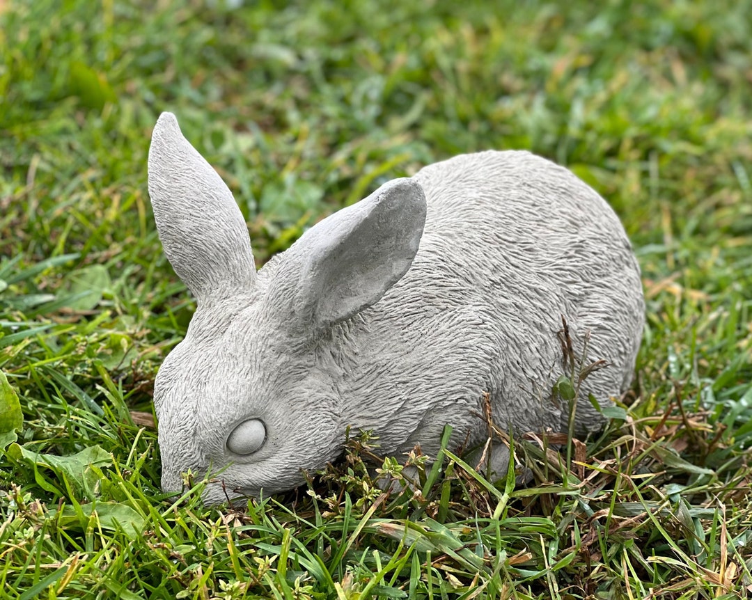 Cute Standing Rabbit Figurine Realistic Bunny Statue Garden Great ...