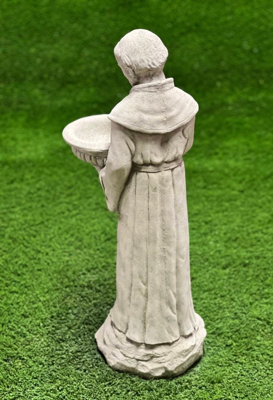 Detailed Standing Monk Statue Concrete Monk With Pot Figurine - Etsy