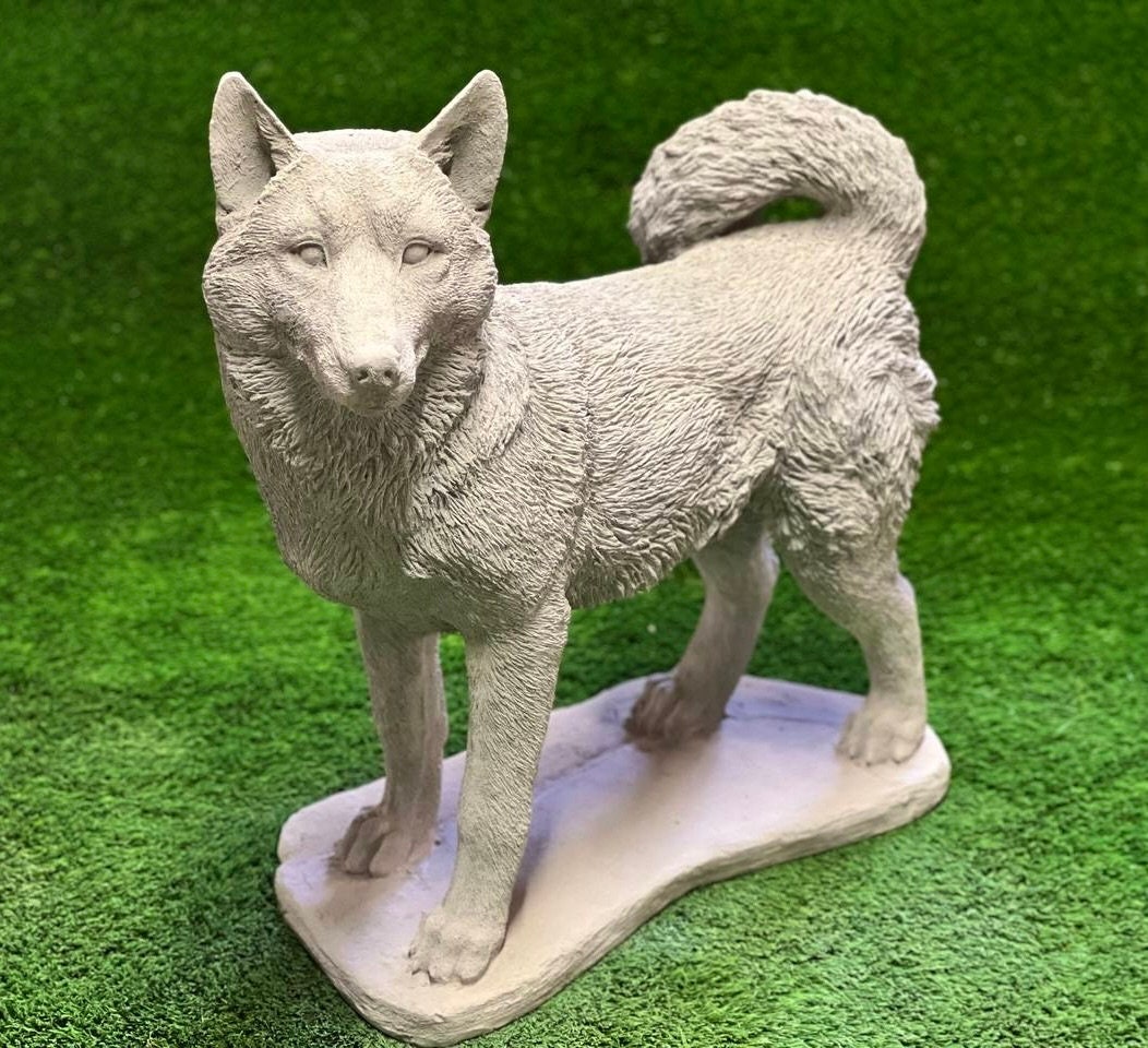 Large Siberian Husky Dog Statue Huge Standing Siberian Husky - Etsy