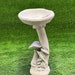 Toadstool Concrete Birds Bath Statue Massive Birds Bath Figure Outdoor ...