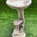 Toadstool Concrete Birds Bath Statue Massive Birds Bath Figure Outdoor ...
