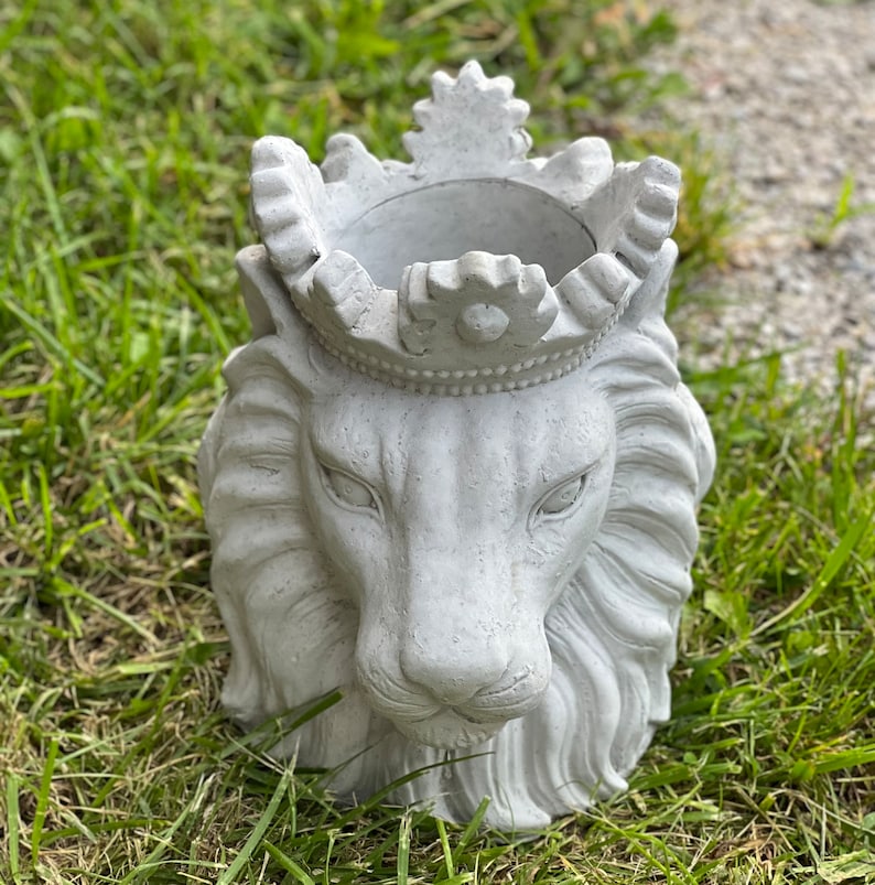 Lion King Statue Creative Lion Pot Figurine Great Present Idea - Etsy
