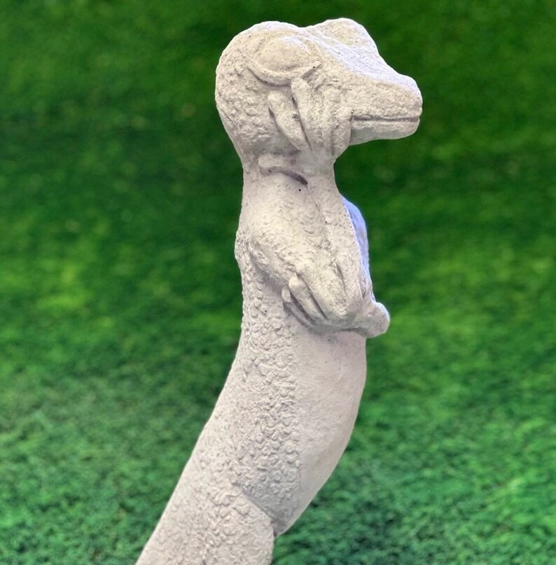 Concrete Standing Lizard Statue Detailed Forest Lizard Figure - Etsy