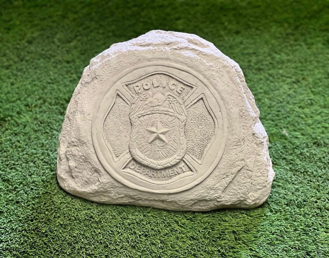 Police Department Concrete Statue Front Door Police Department Rock ...