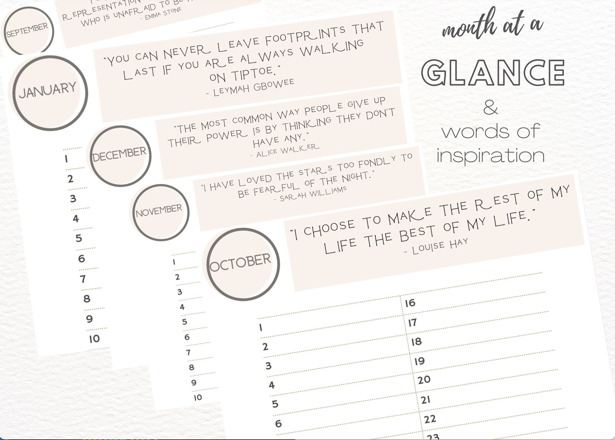 Printable Planner Simple 2023-2024 Monthly Planner Weekly Planner - Etsy