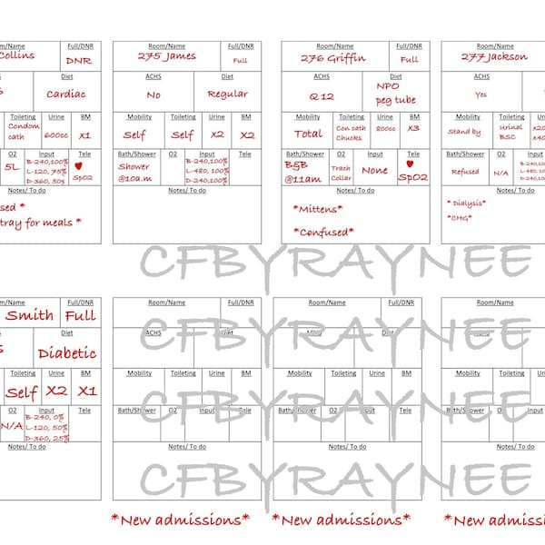 Pct Report Sheet - Etsy