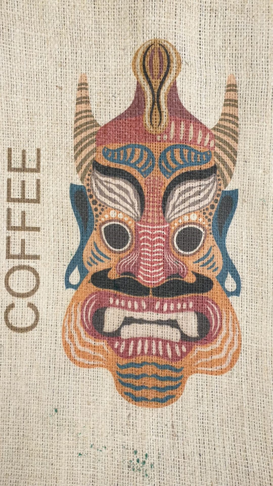 Coffee Sack, Jute Sack, Decorative Sack With Selected Motif, Mask-ind ...