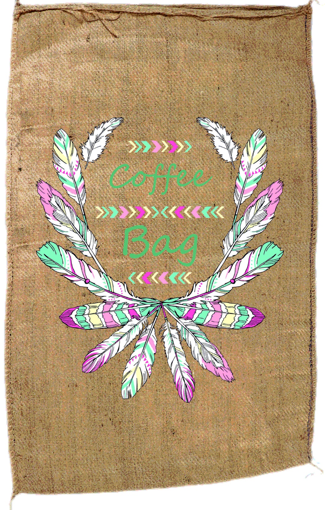 Coffee Sack Jute Sack Decoration SACK Deco With Selected Motif Coffee ...