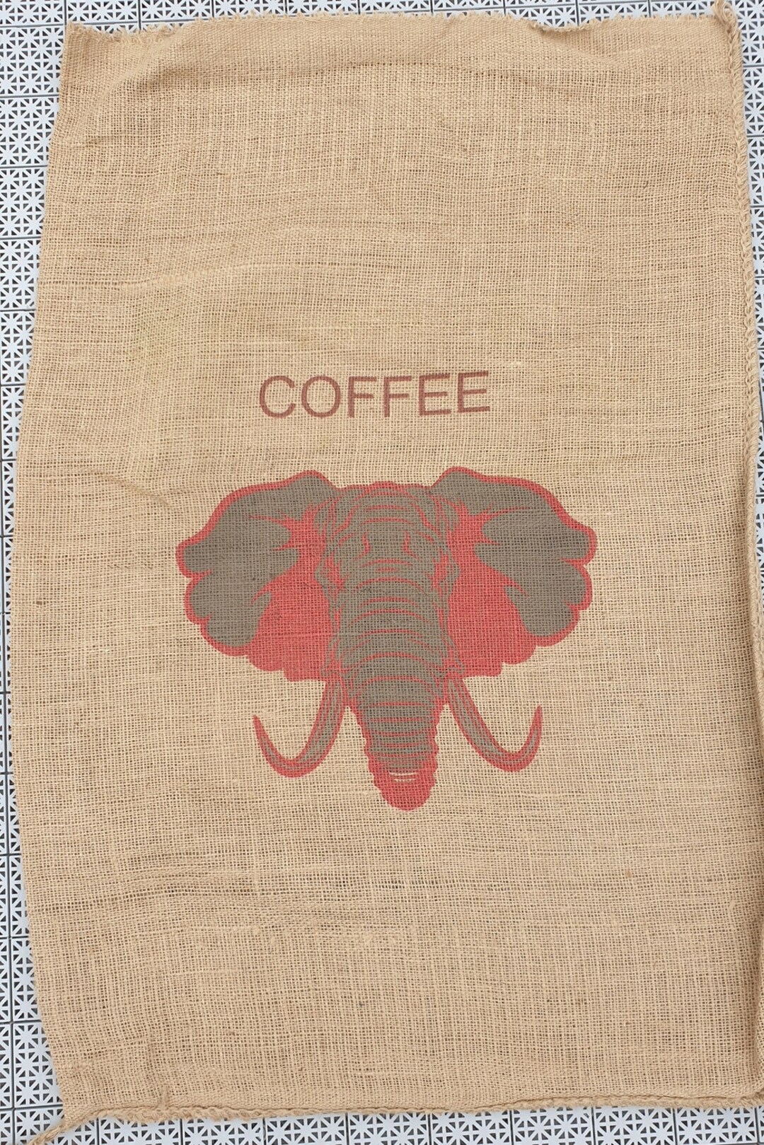 Coffee Sack Jute Sack Decoration SACK Deco With Selected Motif Elephant ...