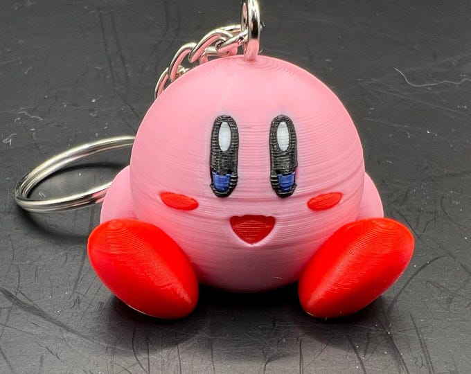 Kirby Keychain - Etsy