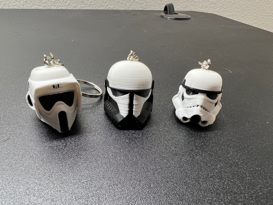 Imperial Stormtrooper Helmet Keychains From Star Wars / Mandalorian - Etsy