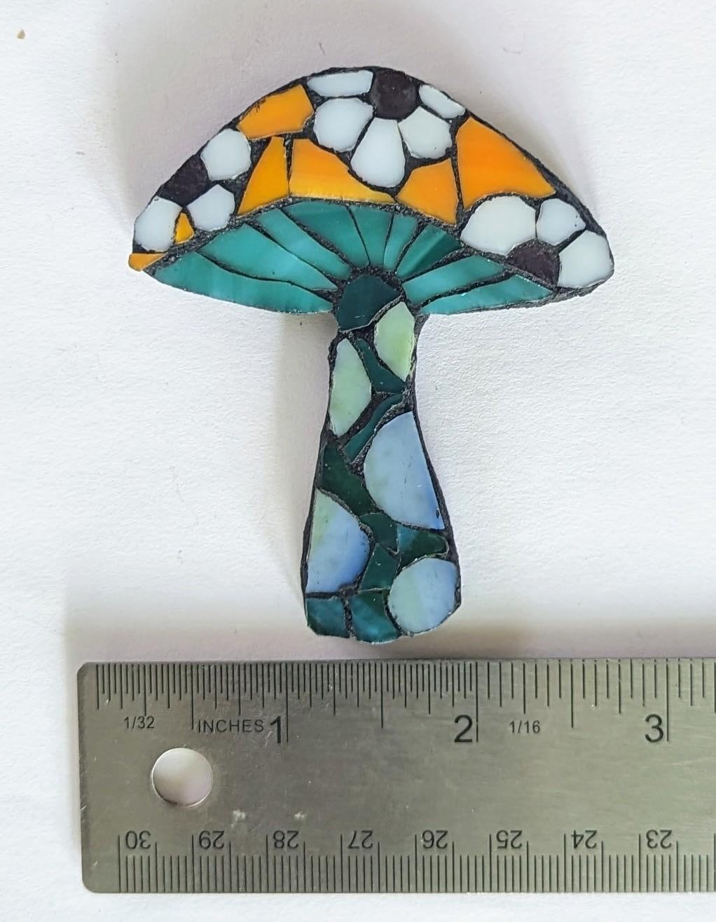 Mushroom Magnet, Mosaic Mushroom Magnet, Fridge Magnet, Refrigerator ...