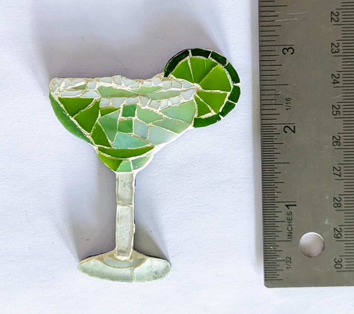 Margarita Magnet, Margarita Mosaic, Margarita Glass Magnet, Mosaic ...