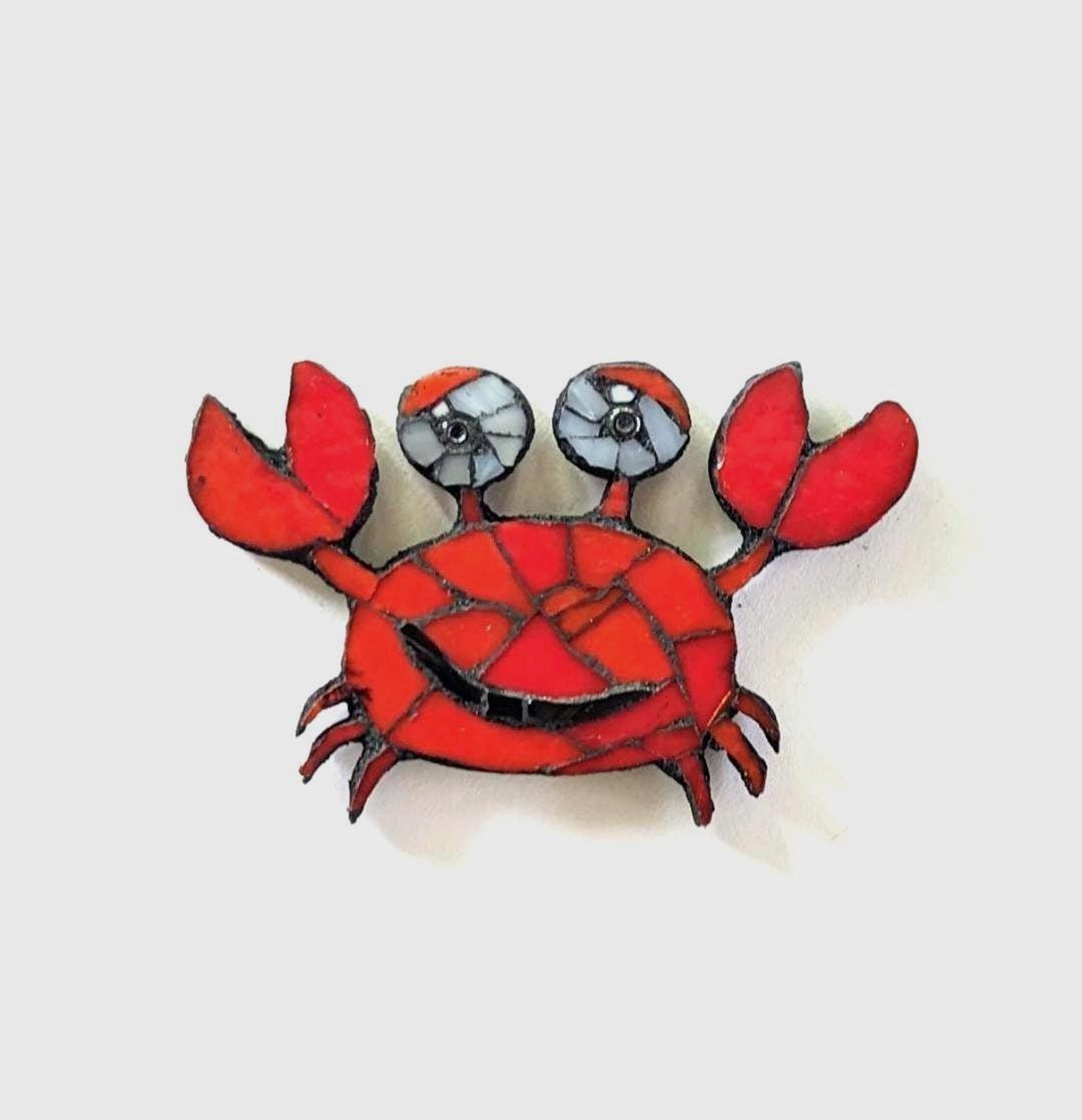 Crab Magnet, Crab Mosaic, Mosaic Crab, Fridge Magnet, Refrigerator ...