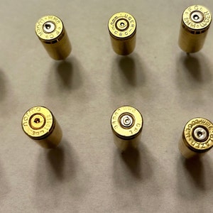 Handmade Once Fired 9MM Bullet Thumb Tacks - Set of 15 / 9MM Bullet ...