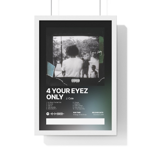 4 Your Eyez Only Album Poster - Etsy