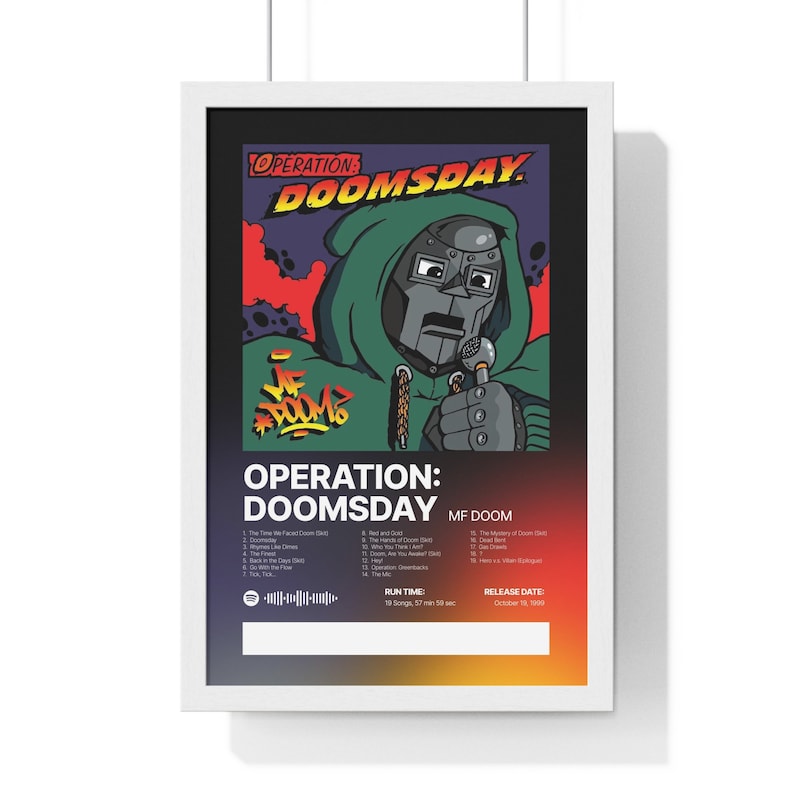 Mf Doom Digital Poster Prints Set Of 3 Mf Doom Album Etsy