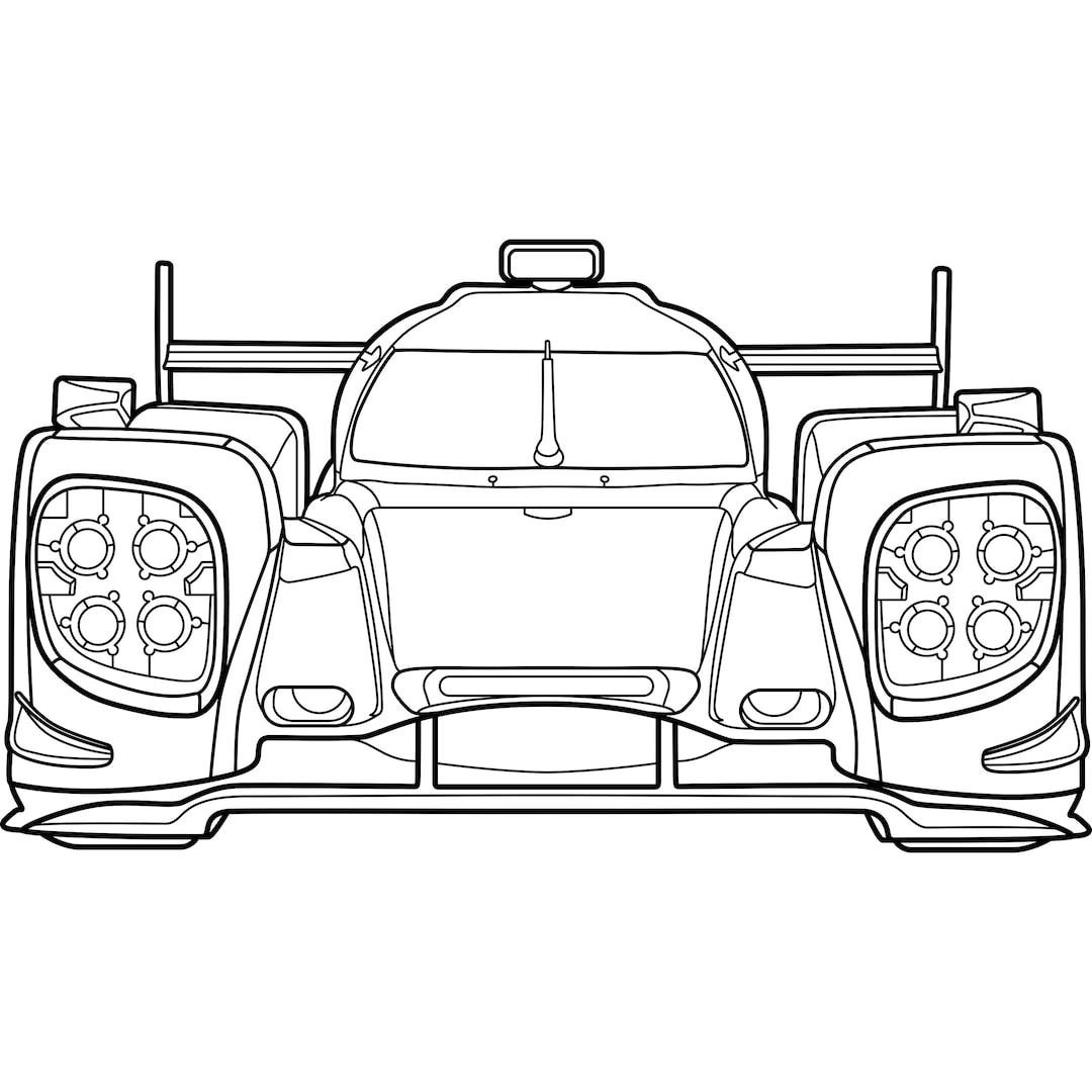 Prototype Race Car Vector LMP2 Dpi Svg Eps Dxf Png - Etsy Canada