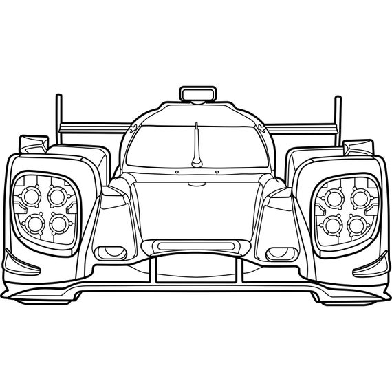 Prototype Race Car Vector LMP2 Dpi Svg Eps Dxf Png - Etsy