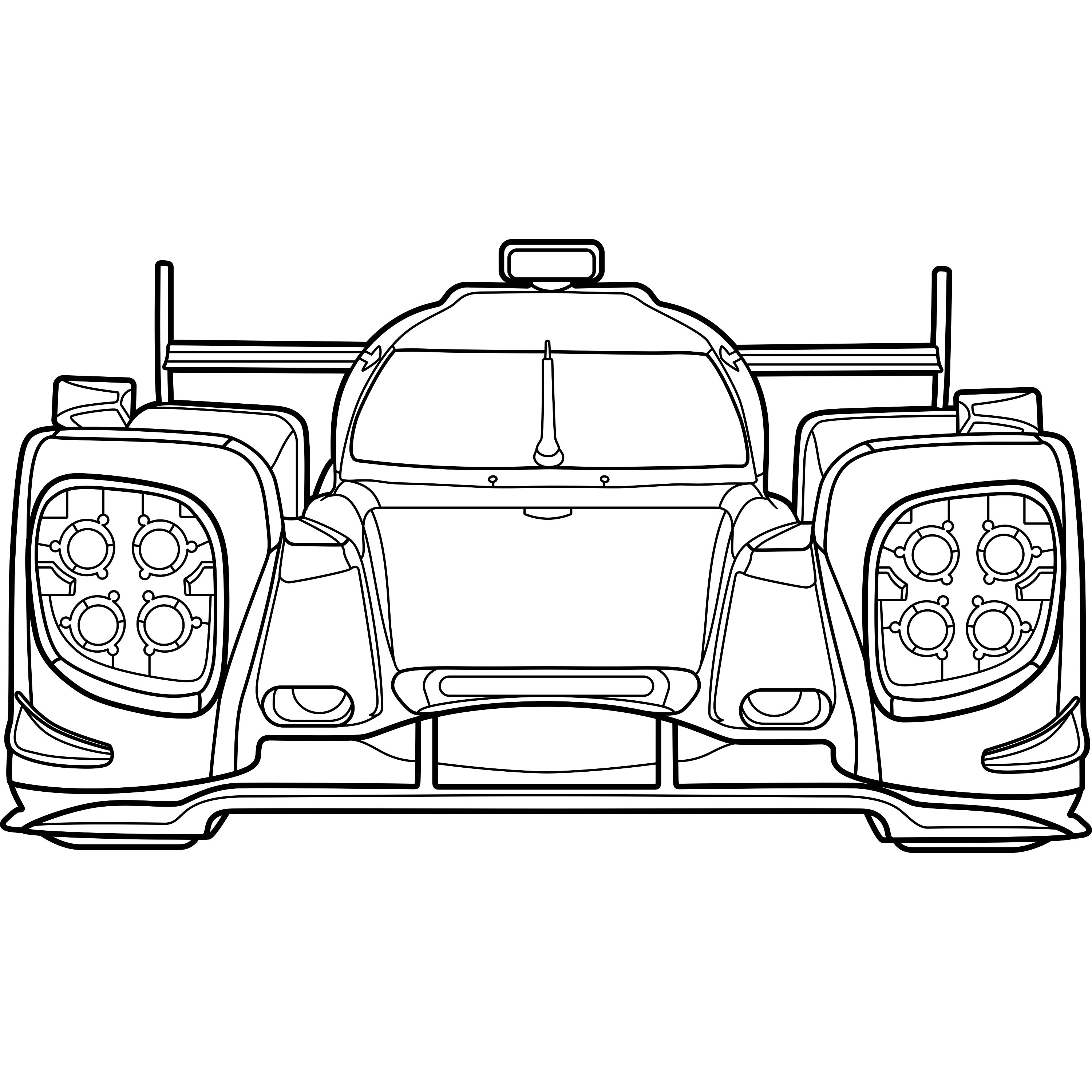 Prototipo De Coche de Carreras Vector LMP2 DPi svg eps dxf png - Etsy ...