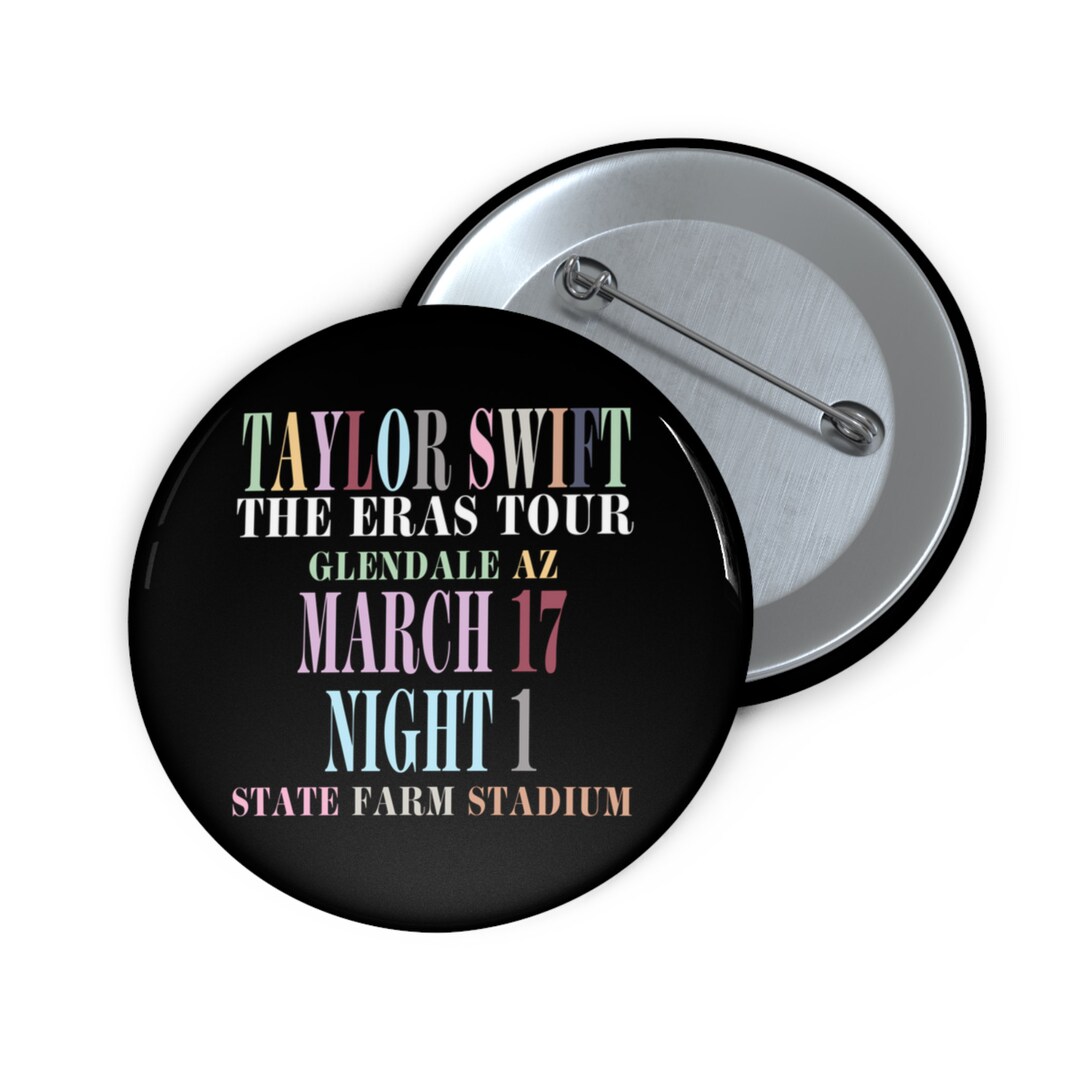 Eras Tour 2.25 Souvenir Concert Pin Buttons Glendale - Etsy