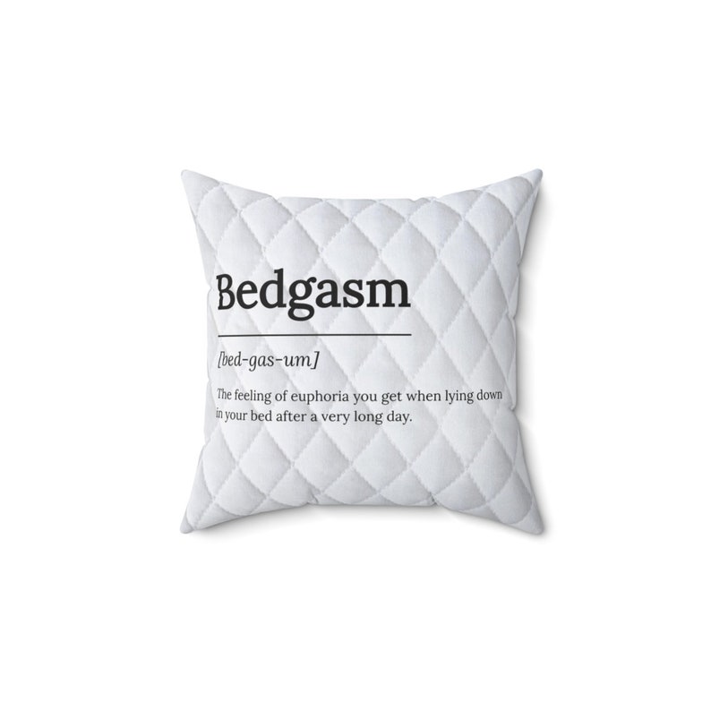 Bedgasm Dictionary Definition Pillow, Custom Definition Pillow ...