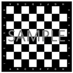 Chess/checkers Board Template Bundle (4) - Etsy