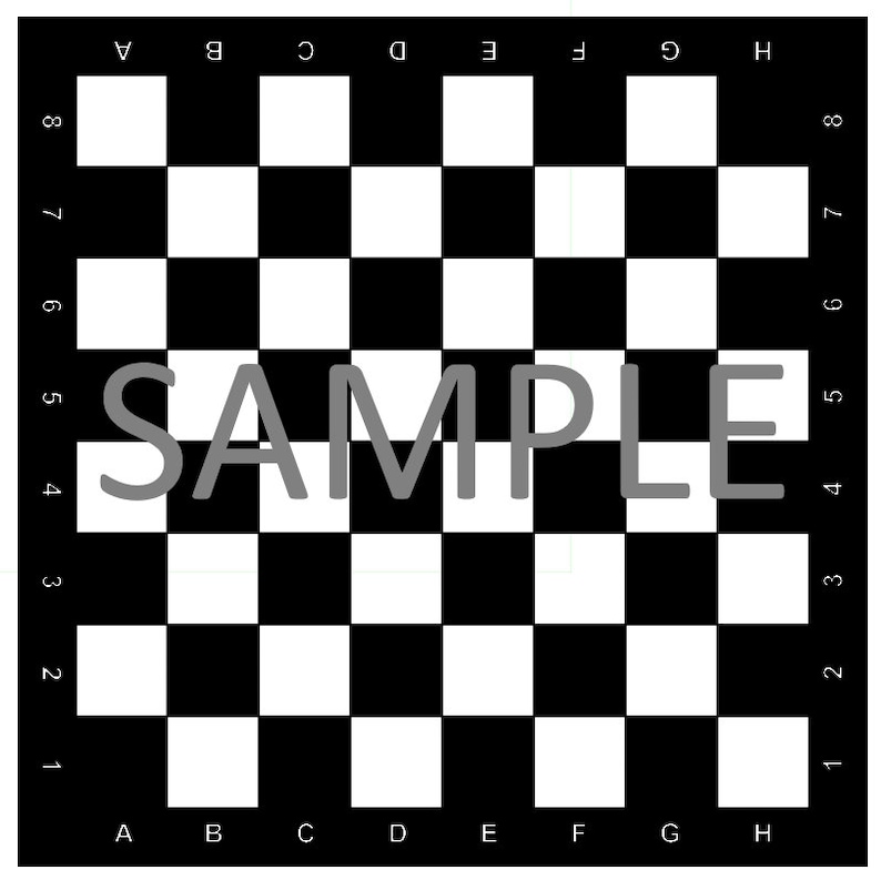 Chess/checkers Board Template Bundle (4) - Etsy