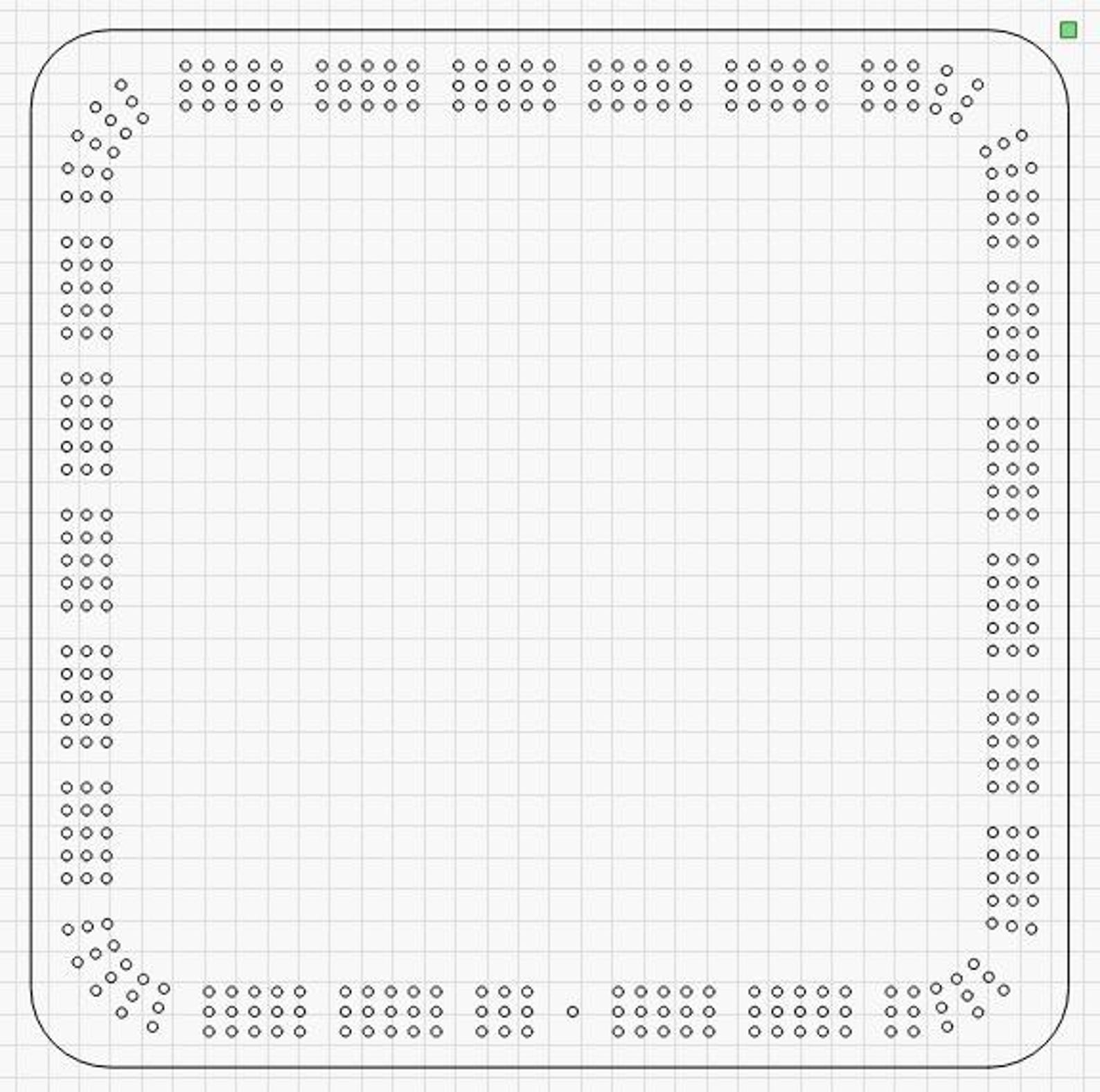 13" Square Cribbage Board Template - Etsy