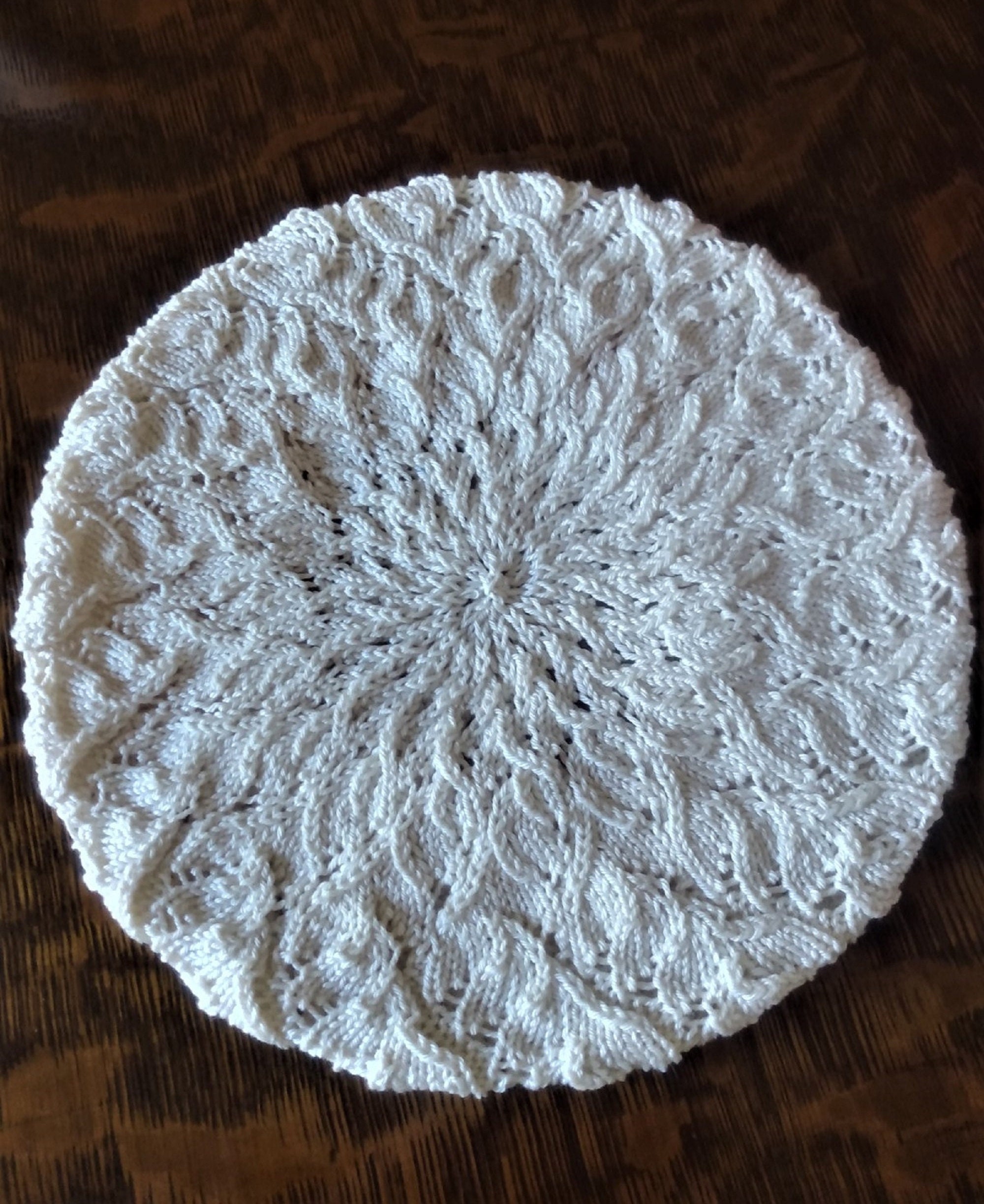 Lacy Spring Berets, Leaf and Vine Lace Beret, Lightweight Lace Beret - Etsy