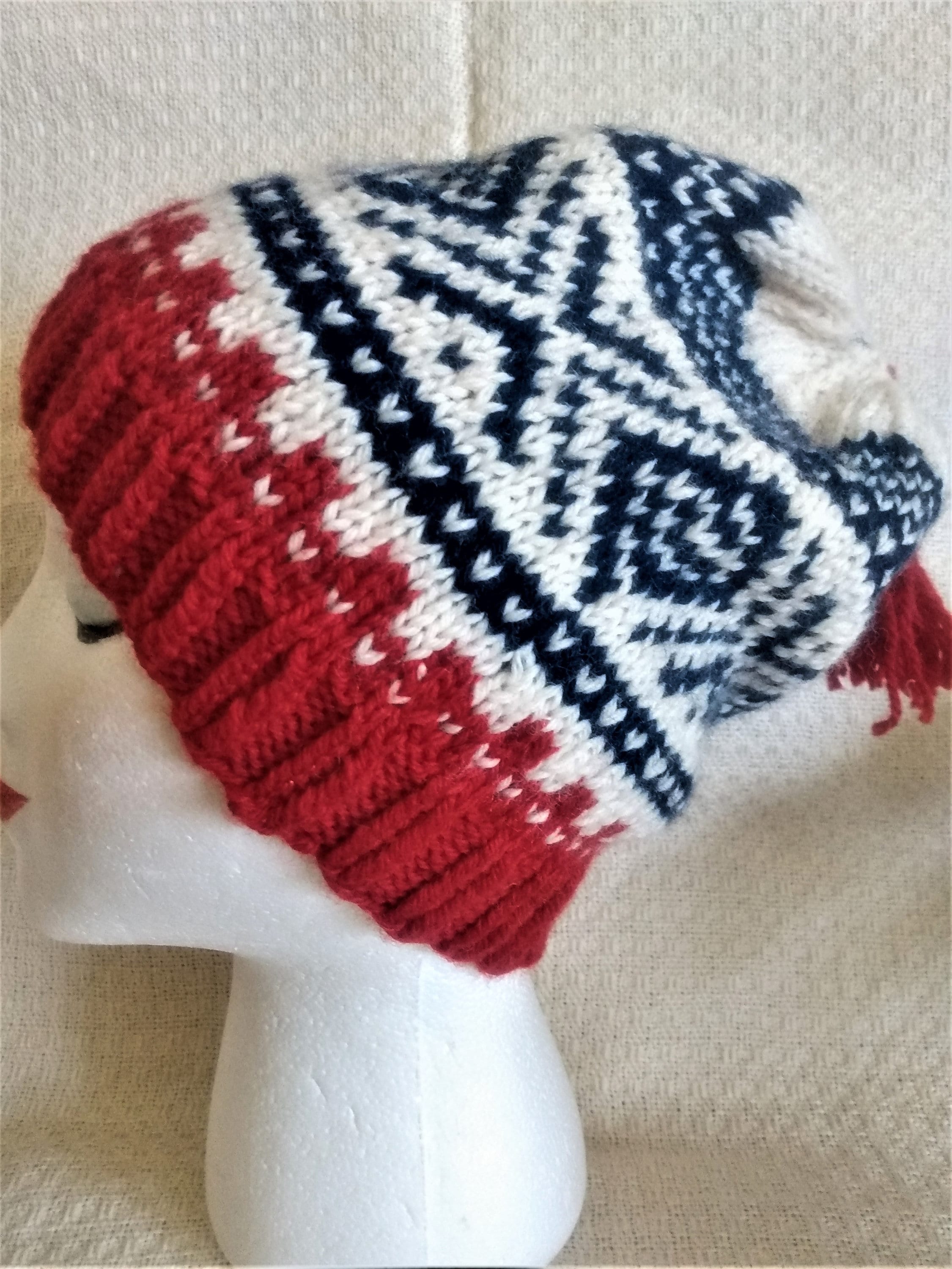 Classic Norwegian Marius Knit Beanie, Nordic Ski Hat - Etsy