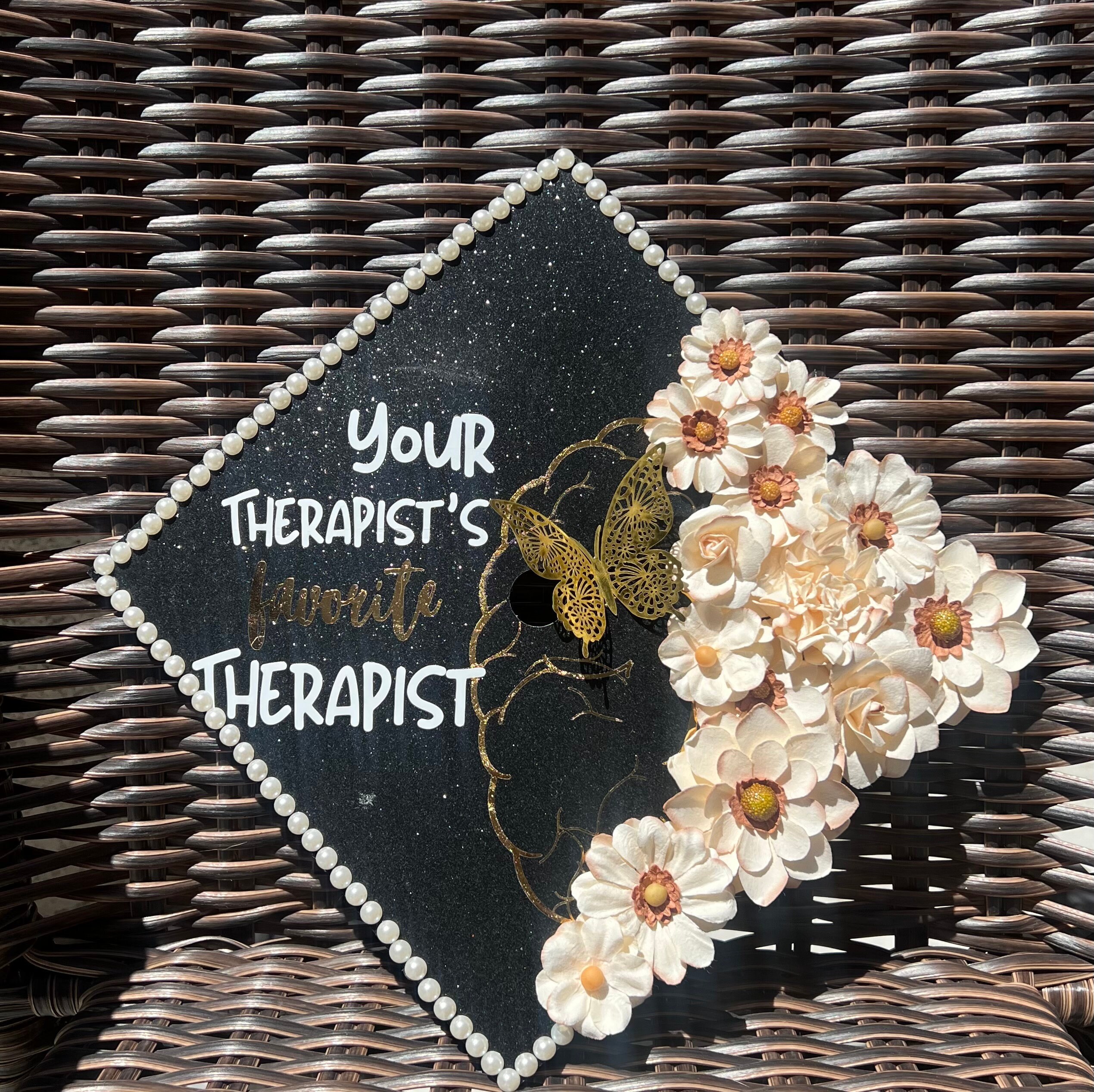 Therapist Graduation Cap Topper; Customizable Graduation Cap Topper ...