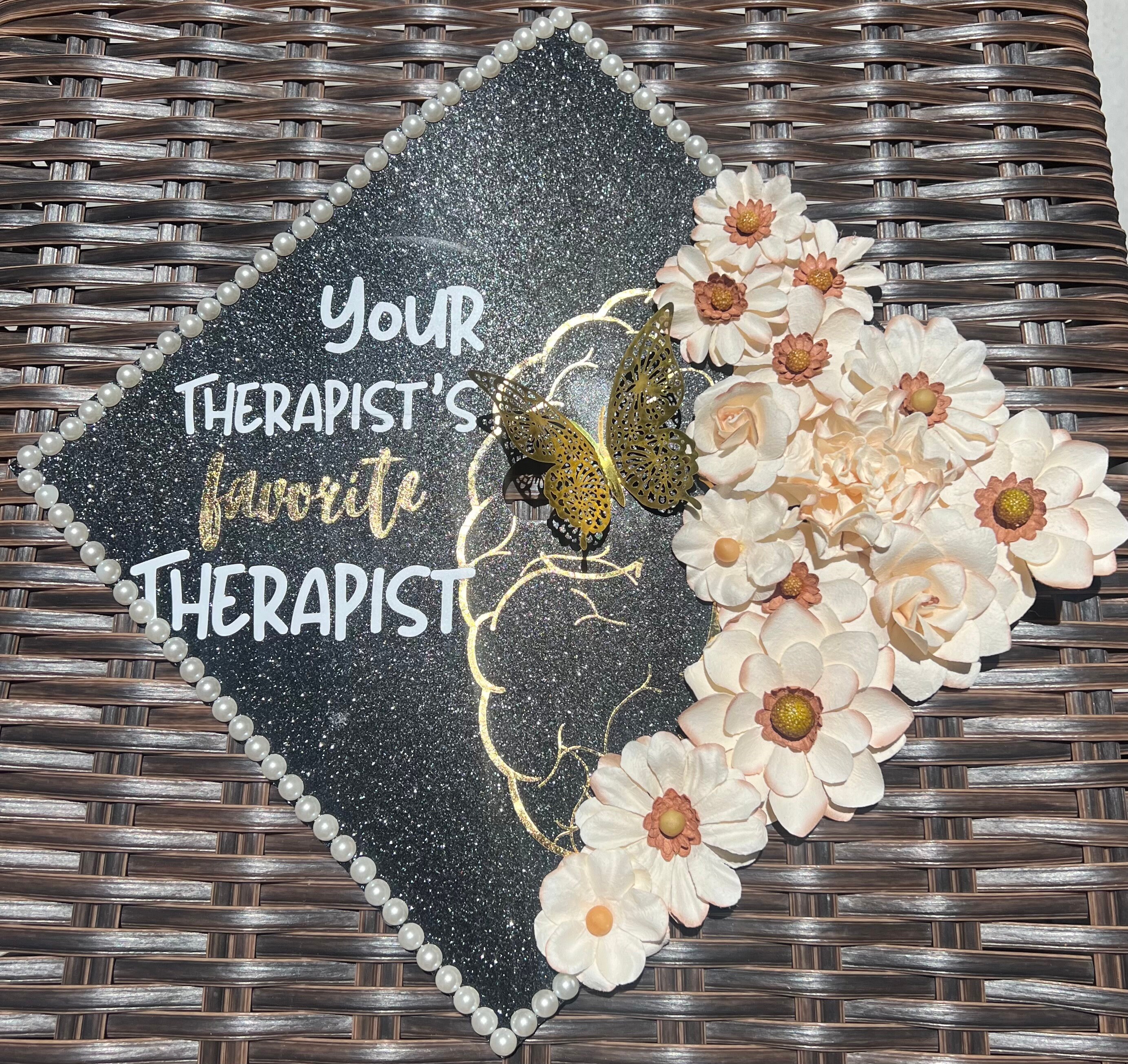 Therapist Graduation Cap Topper; Customizable Graduation Cap Topper ...