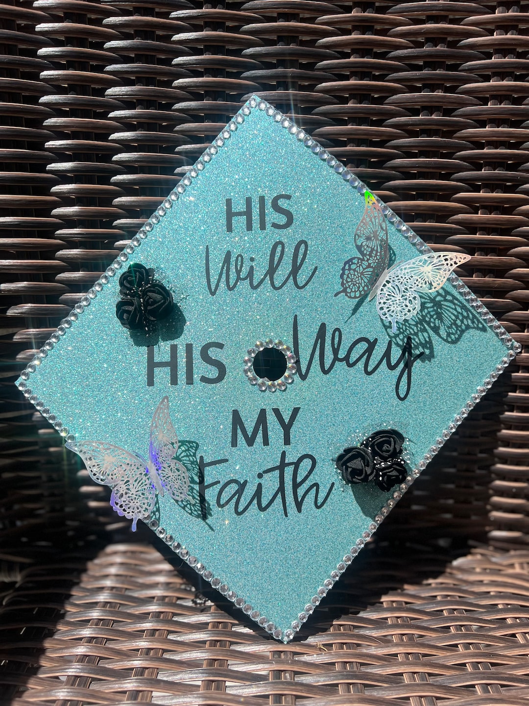 BLESSED Graduation Cap Topper, Customizable!! Custom Grad Cap ...