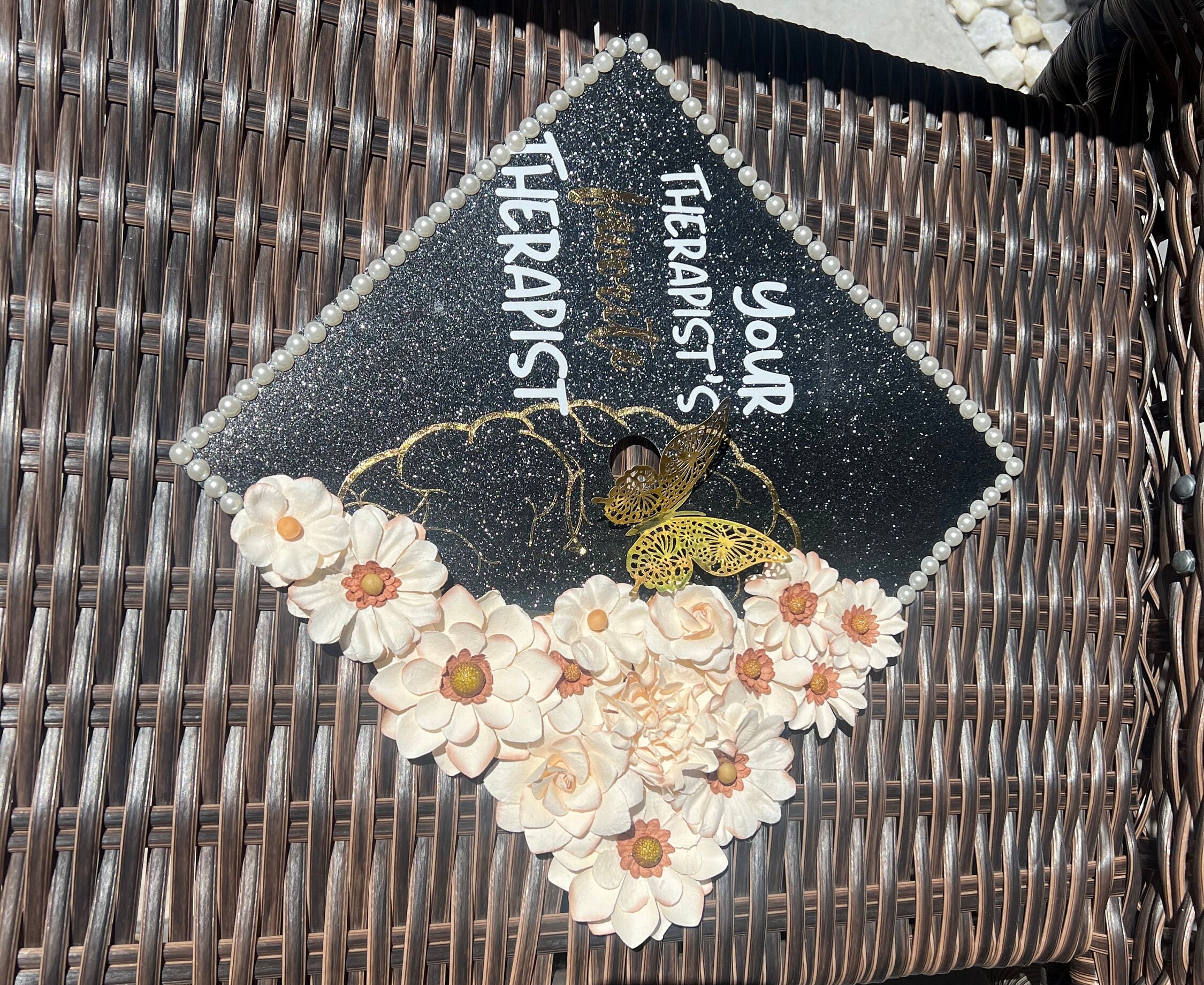 Therapist Graduation Cap Topper; Customizable Graduation Cap Topper ...