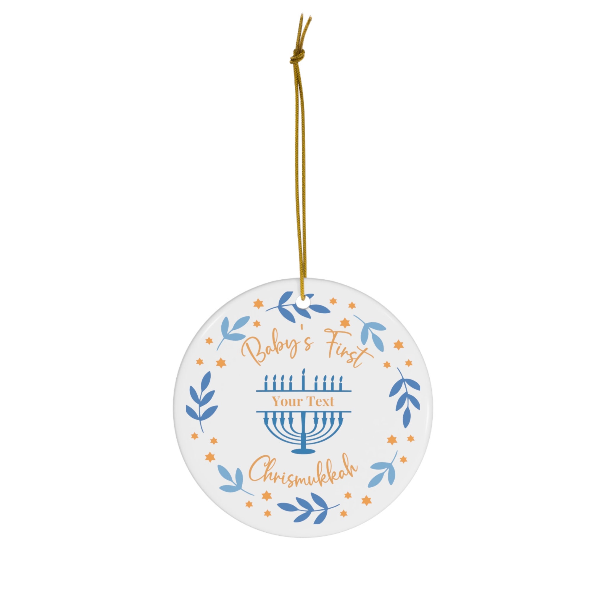 Personalized Ornament, Babys First Chrismukkah, Chrismukkah Ornament ...
