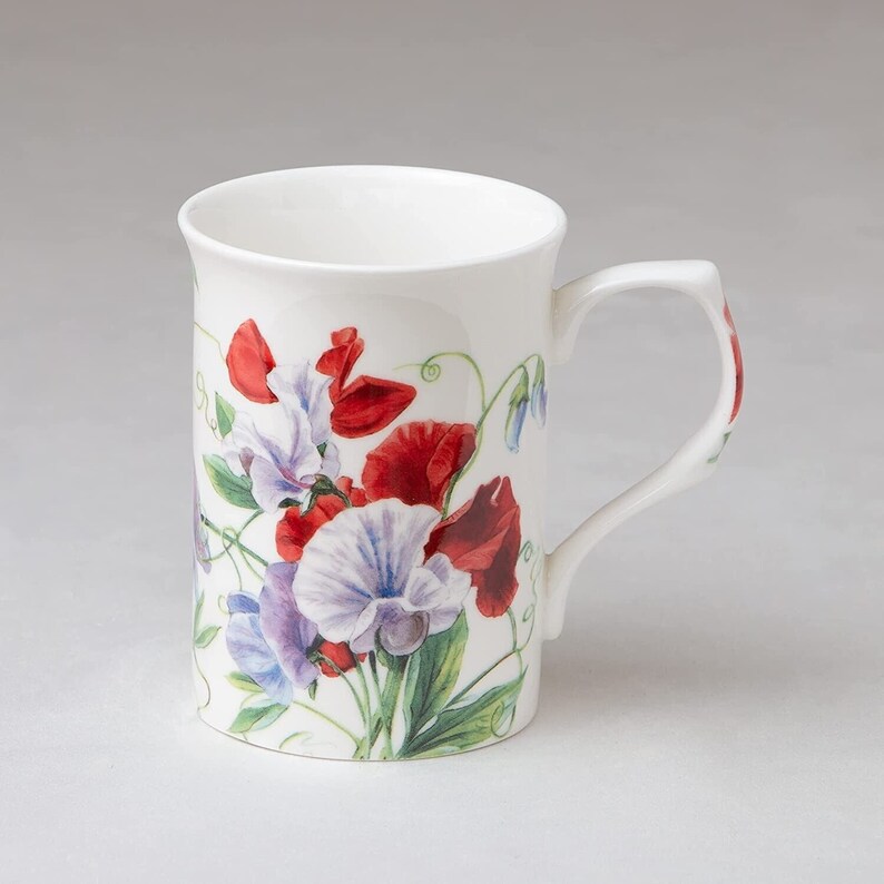 Sweet Floral Grace Teaware Bone China Coffee Tea Mugs 9-ounce - Etsy