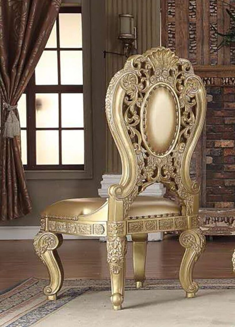 Luxury Metallic Bright Gold 7 Pieces Dining Room Set HD-8016 - Etsy