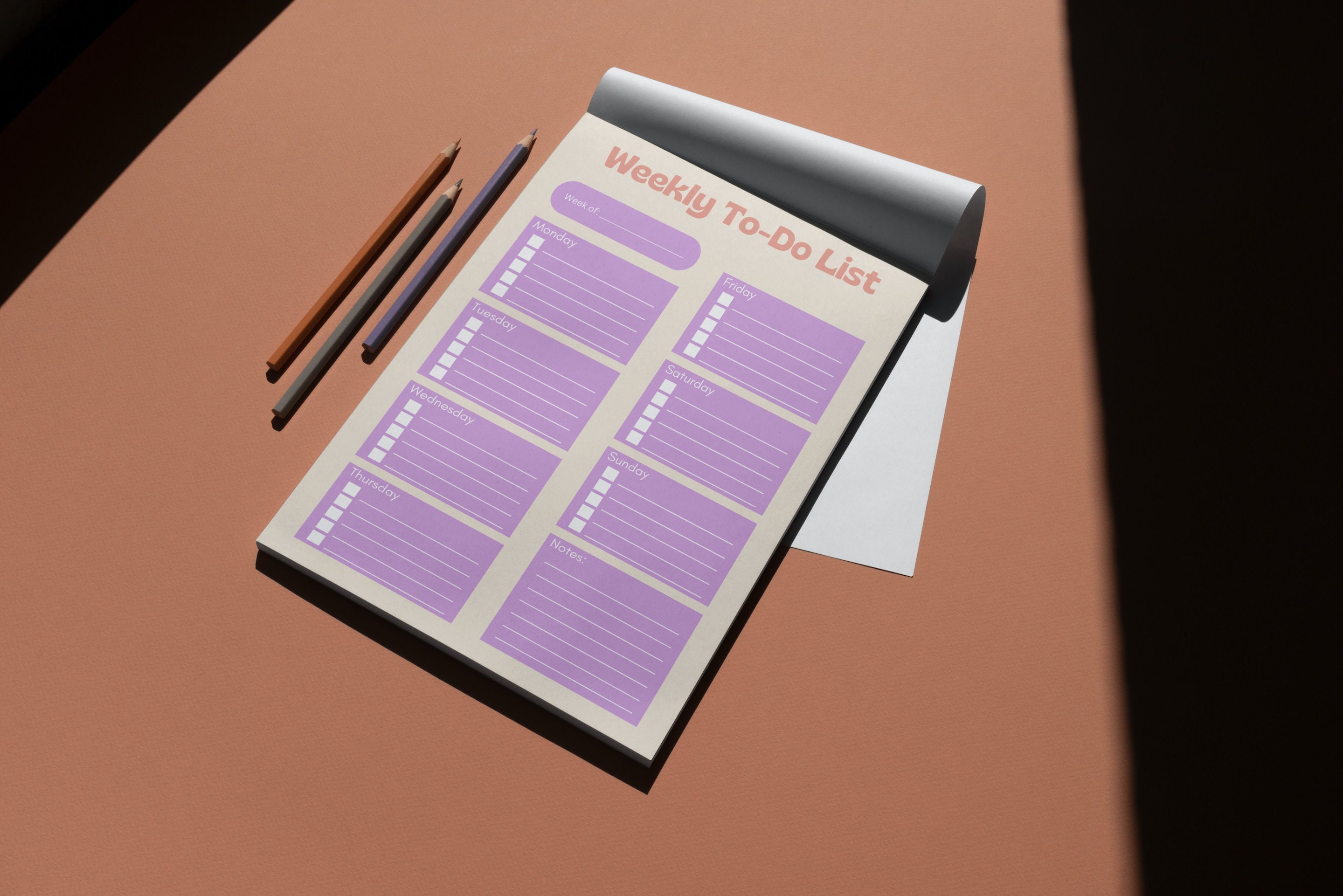 Minimalist Weekly to Do List | Printable Weekly Task Checklist | to Do ...